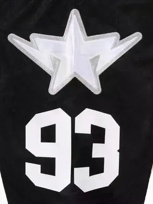 A BATHING APE Logo Print V-neck Long Sleeve T-shirt