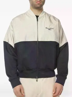 Emporio Armani Colour-block Zip-up Bomber Jacket