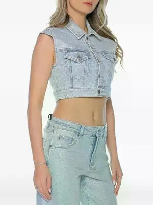 Ksubi High Rollers Rhinestone Embellished Vest