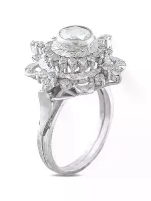 LB EXCLUSIVE 18k White Gold Diamond Ring - Silver