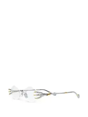 Anna-Karin Karlsson Geometric Frame Glasses - Silver