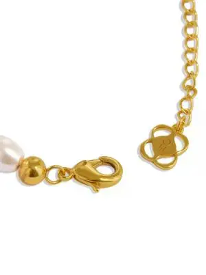 OTTOMAN HANDS Mila Pearl-beaded Bracelet With Evil Eye Motif