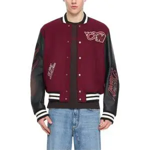Off-White X C/o Ac Milan Varsity Jacket