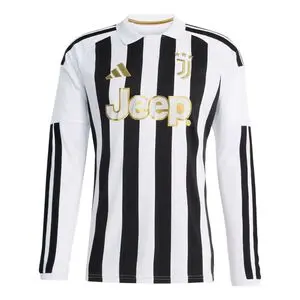 Adidas Juventus Long Sleeve Football Jersey White/black