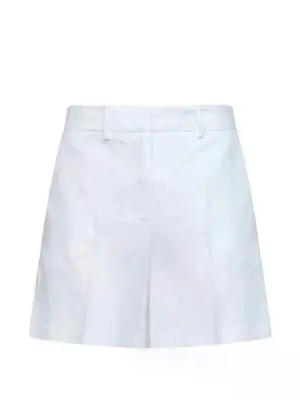 BLANCA VITA Silice Pressed-crease Tailored Shorts - White