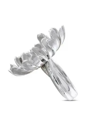 ANNAMARIA 18k White Gold Diamond Flower Ring