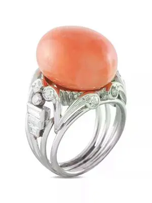 LB EXCLUSIVE Coral And Diamond Ring