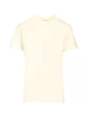 Moncler Logo Patch Cotton T-shirt - Neutrals
