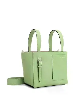 VALEXTRA Mini Leather Bucket Bag