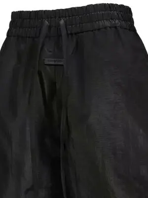 Fear Of God Logo Patch Drawstring Track Shorts - Black