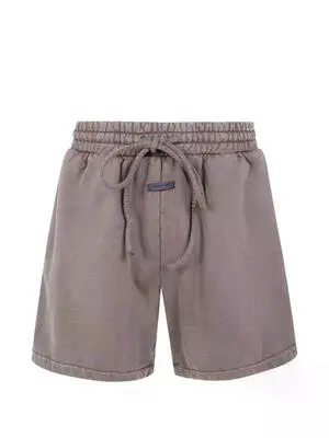 Fear Of God Logo-patch Track Shorts - Brown