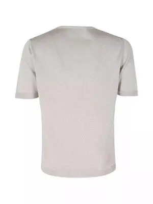 GRAN SASSO Metallic Effect Argyle T-shirt