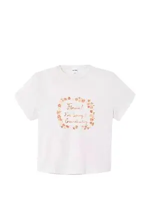RE/DONE 1950s Boxy Floral Print T-shirt