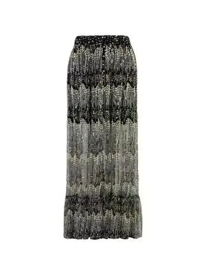 Rabanne Sequin-embellished Maxi Skirt - Black