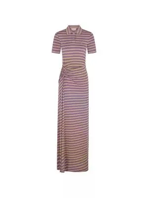 Rabanne Piercing Detail Maxi Dress