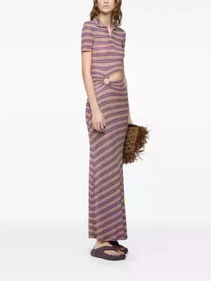 Rabanne Piercing Detail Maxi Dress