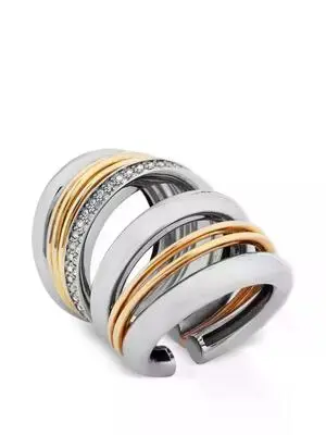 Rabanne Punk Xl Link Rhinestone Ear Cuffs