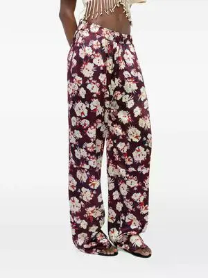 Rabanne Silk Floral Trousers