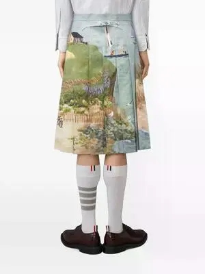 Thom Browne Nantucket Pleated Skirt
