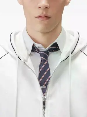 Thom Browne Loopback Stripe-detail Hoodie