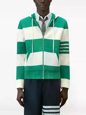 Thom Browne Hector 4-bar Hoodie - Green