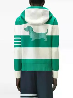 Thom Browne Hector 4-bar Hoodie - Green