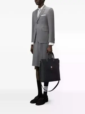 Thom Browne Pebble-grain Leather Tote Bag