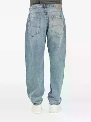 Armani Exchange Faded-effect Straight-leg Jeans