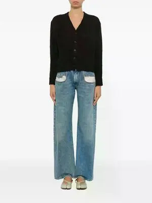 MAISON MARGIELA Four-stitch Logo Hemp Cardigan