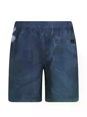 ESCAPISTA Garment-dyed Floral-print Drawstring Swim Shorts