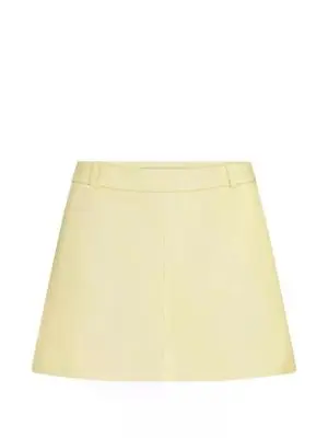 FRAME Leather Mini Skirt