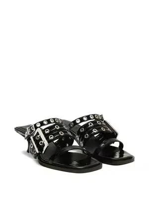GANNI Embellished Buckle-strap Sandals