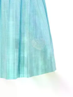 GANNI Gingham Lace-trimmed Dress