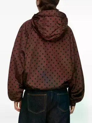 GANNI Polka-dot Hooded Jacket