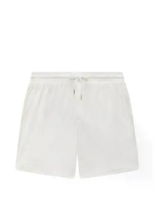 Frescobol Carioca Augusto Terrycloth Drawstring Shorts - White