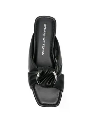 STUART WEITZMAN Knotted Slides With Ring Detail