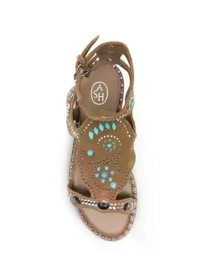 Ash Buckle-fastening Suede Sandals