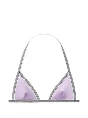 Versace Greca Motif Bikini Top - Purple