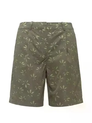 K-WAY Larose Jacquard-embroidered Shorts - Green