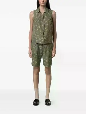 K-WAY Larose Jacquard-embroidered Shorts