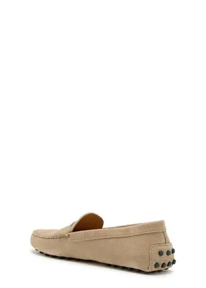 TOD'S Gommino Suede Loafers - Camel