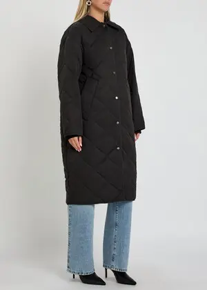 JOSEPH Penny Quilted Woven Coat
