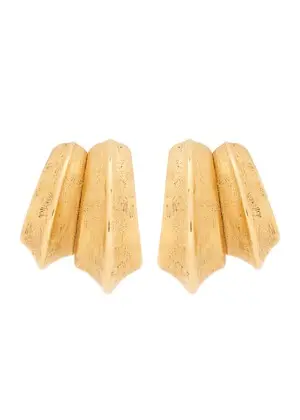 Saint Laurent Sculpted Clip-on Earrings - Gold