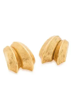Saint Laurent Sculpted Clip-on Earrings - Gold