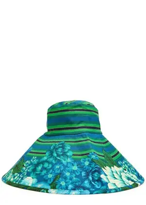 ALEMAIS Alémais Striped Twill Sun Hat - Multicoloured