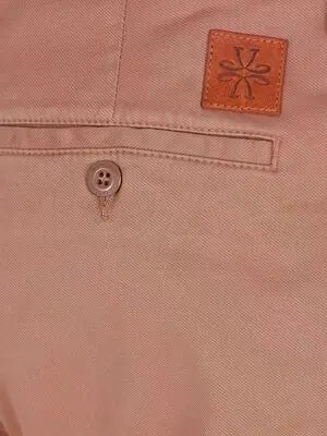 Jacob Cohen Gray Logo-patch Chino Trousers