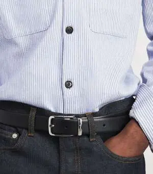 Isaia Cotton-linen Stripe Overshirt