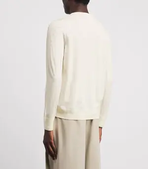 Isaia Wool Crewneck Sweater - Ivory