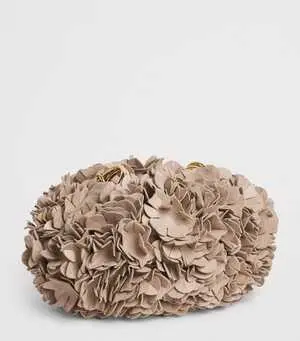 Chloé Lambskin Plissé Shoulder Bag - Brown