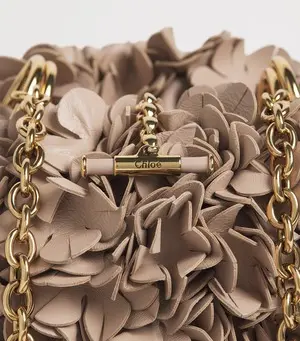 Chloé Lambskin Plissé Shoulder Bag - Brown